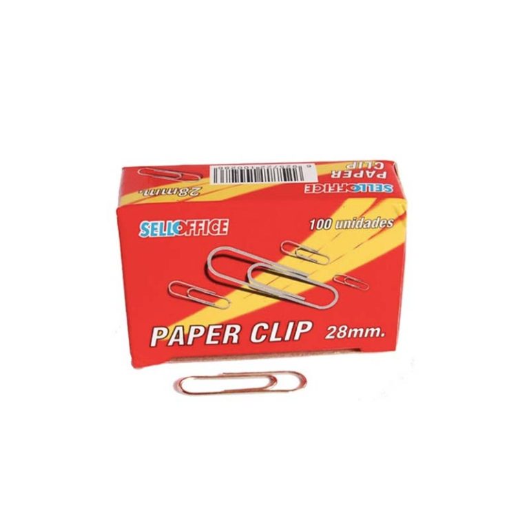 CLIPS METALICO SELLOFFICE 28MM 100 UN. - ANYU